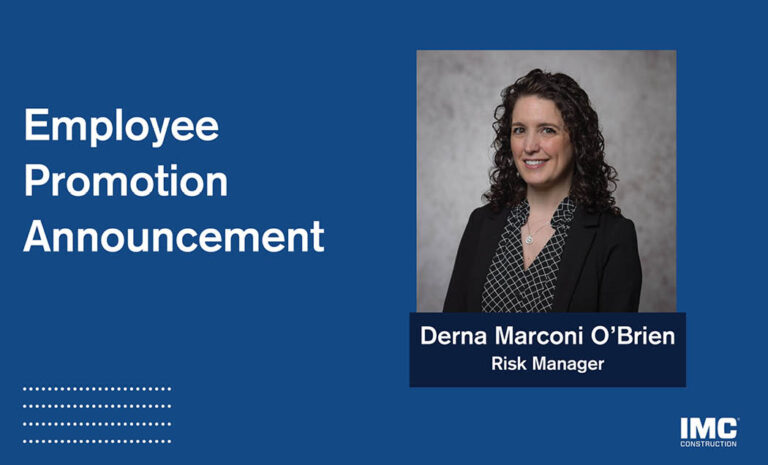 IMC Promotes Derna Marconi O'Brien to Risk Manager - IMC Construction